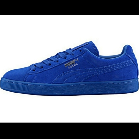 Puma | Shoes | Puma Classic Suede Iced In Royal Blue | Poshmark